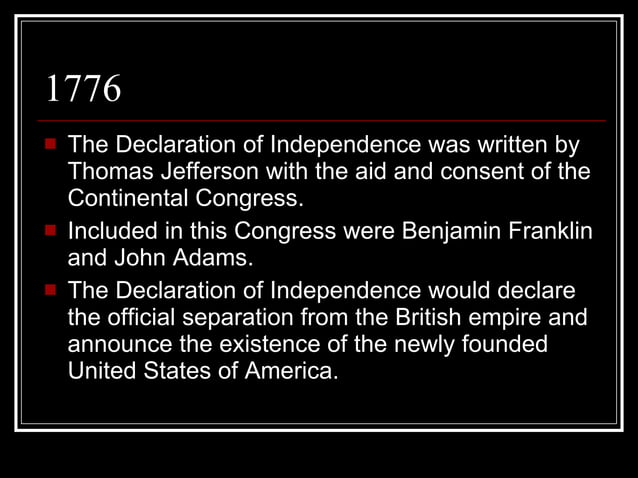Declaration of independence | PPT | Politics