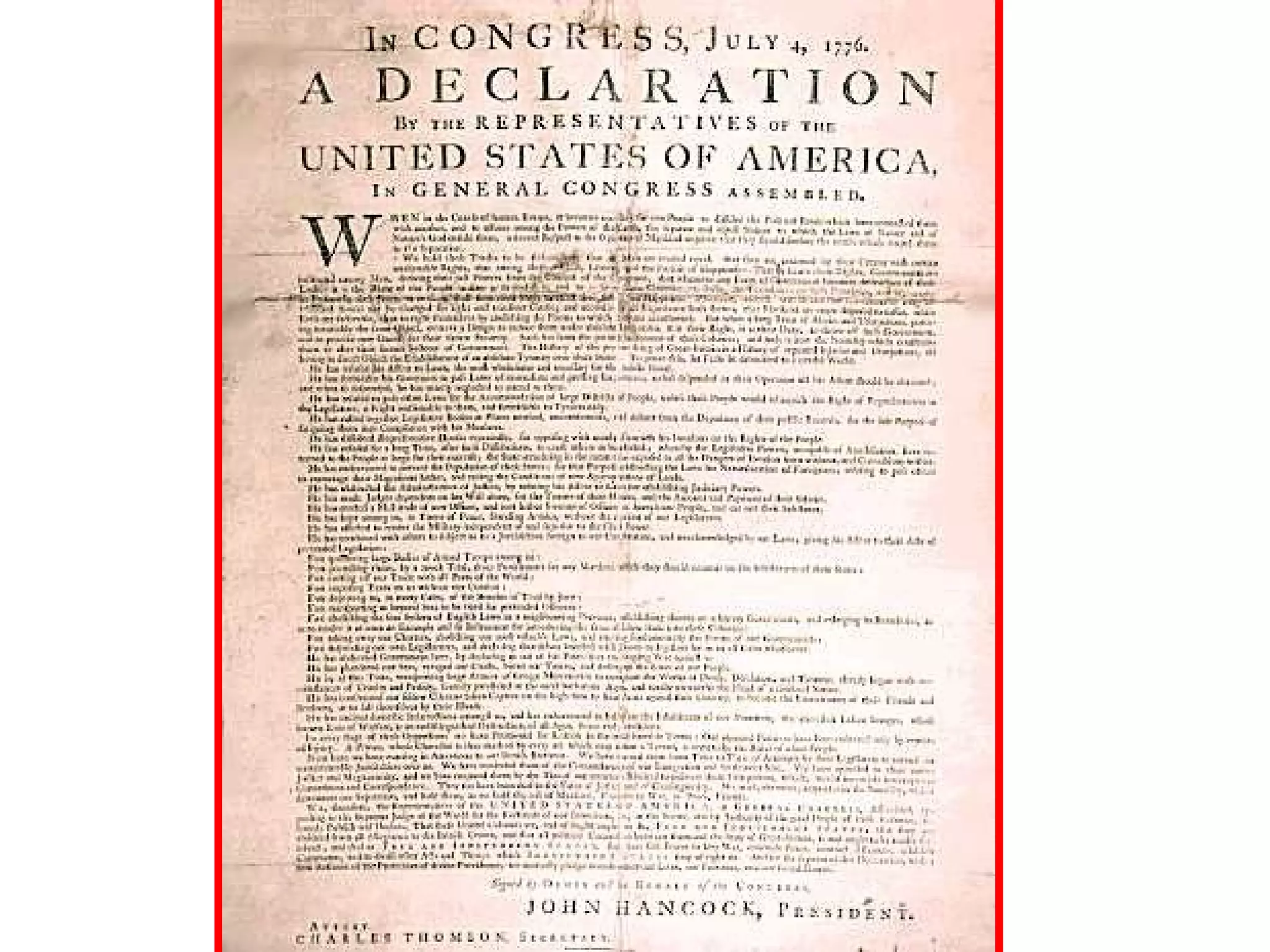 Declaration Of Independence | PPT