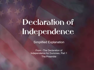 Declaration of Independence | PPTX