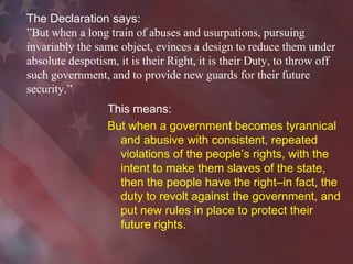Declaration of Independence | PPTX
