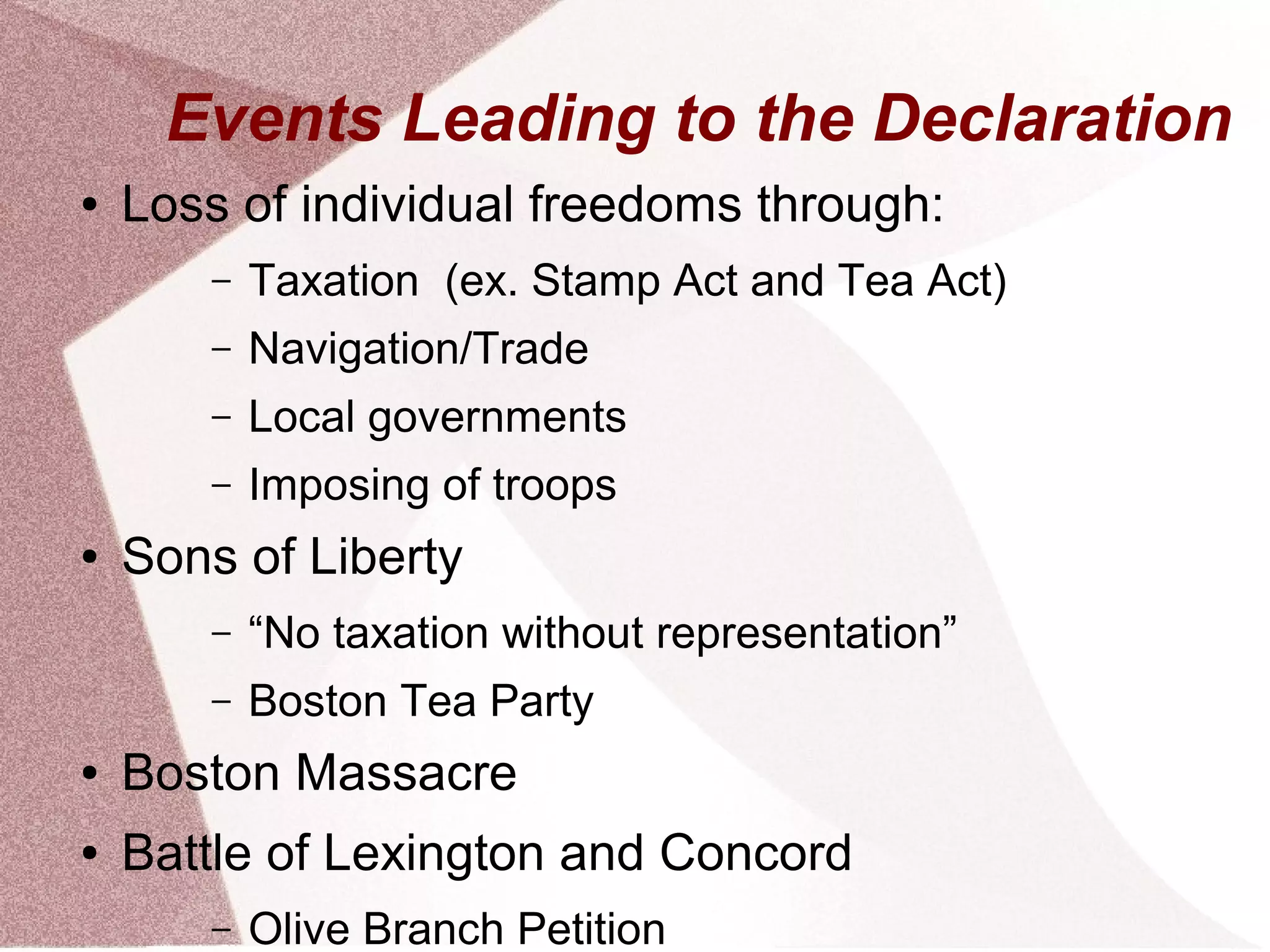 Declaration of independence | ODP