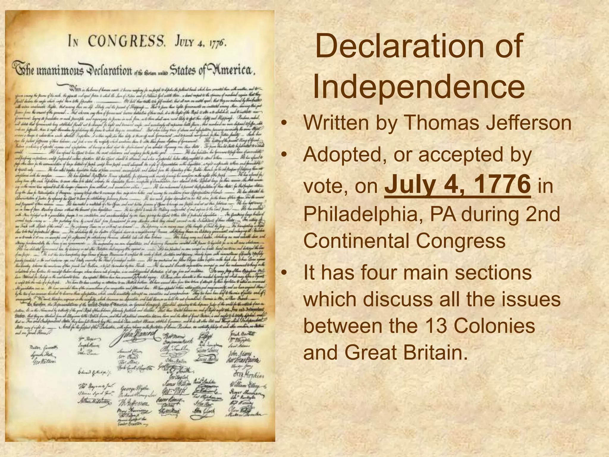 Declaration of Independence | PPTX