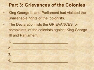 Declaration of Independence | PPTX