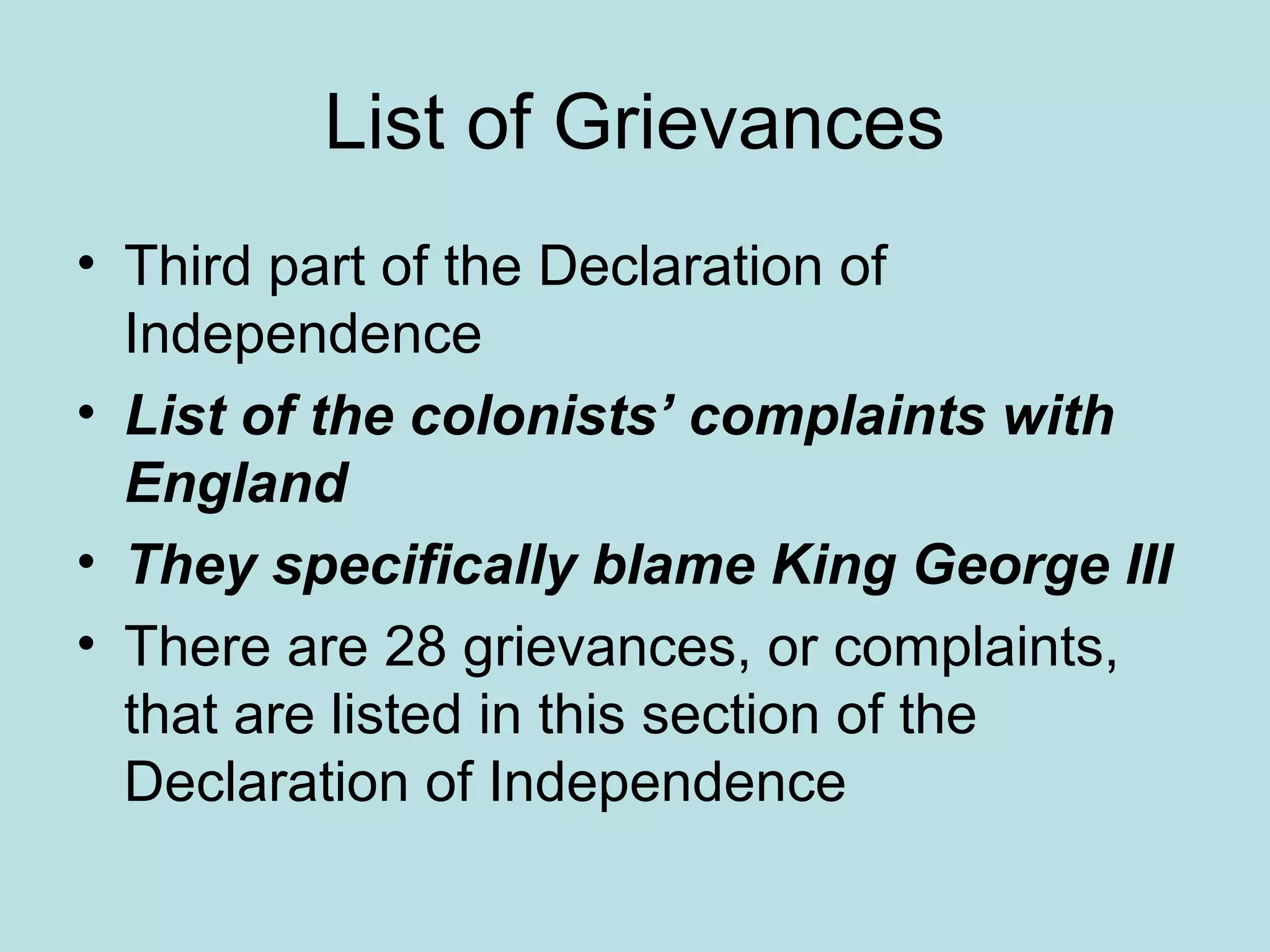 Declaration of independence | PPT