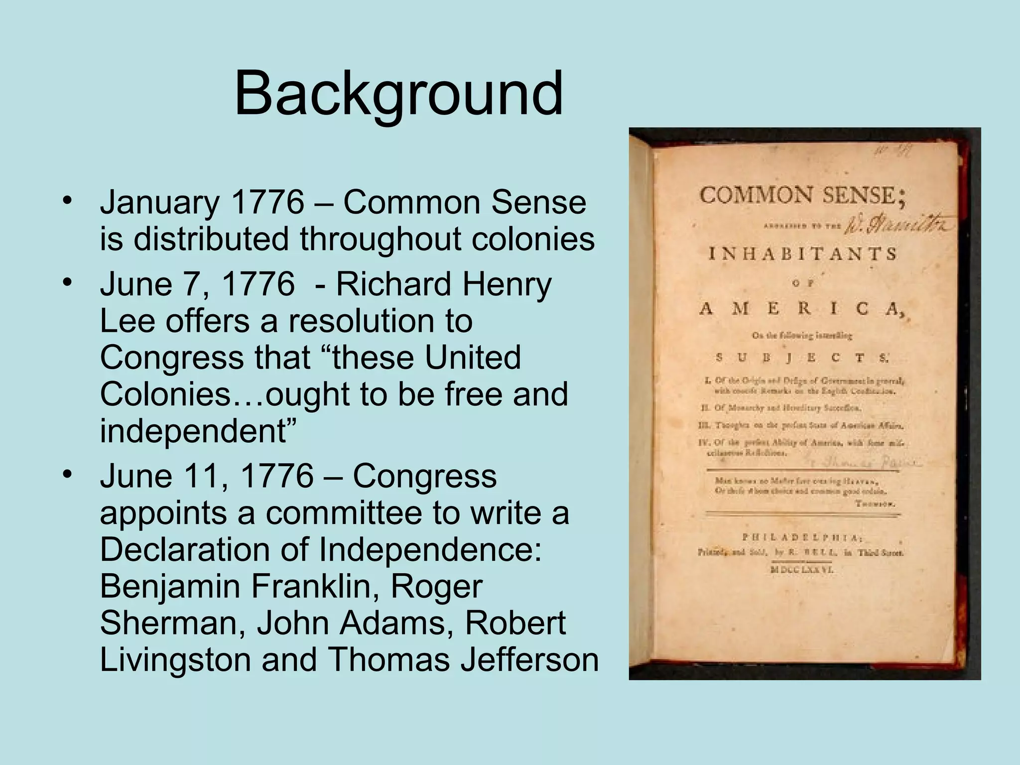 Declaration of independence | PPT