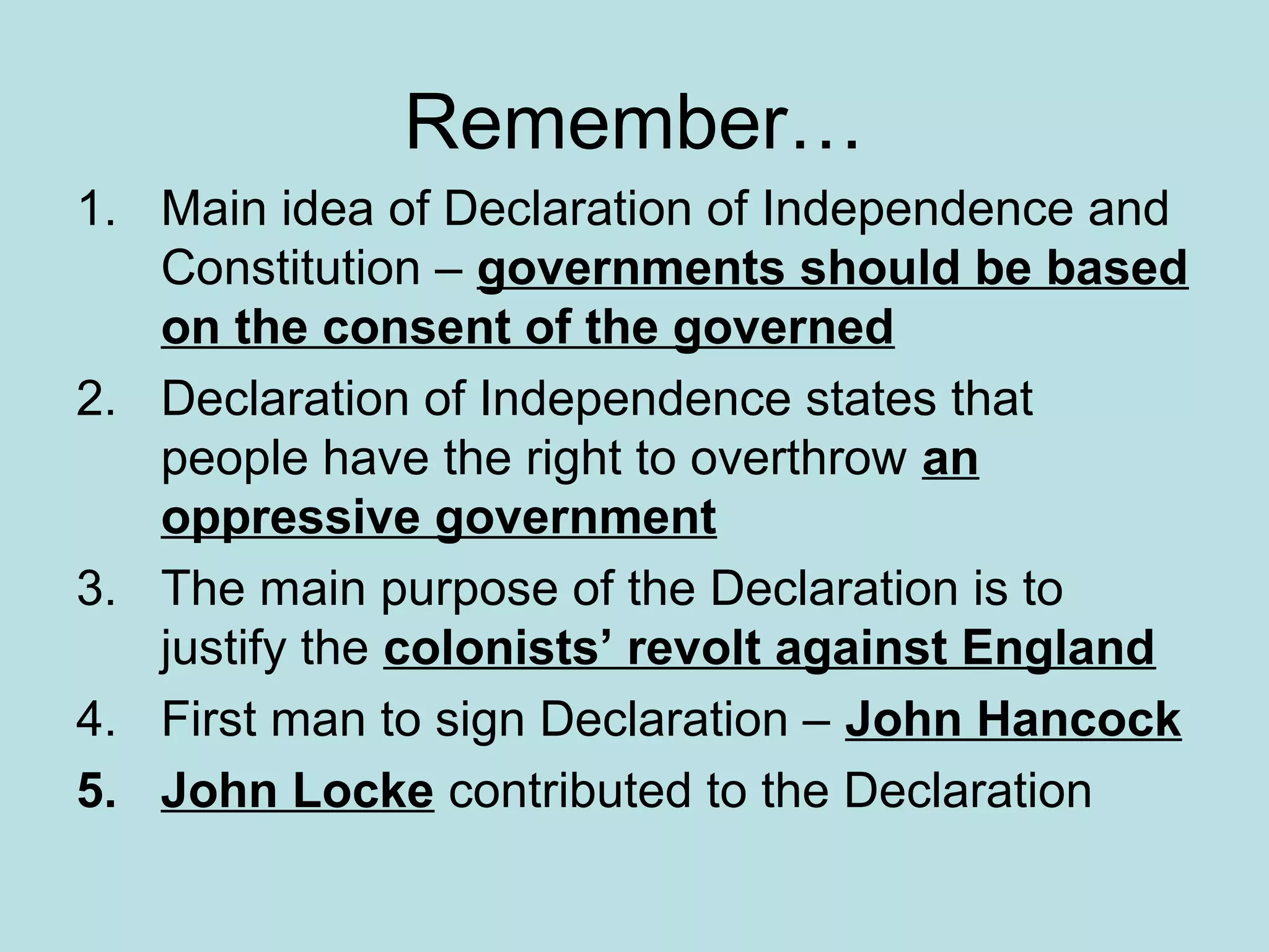 Declaration of independence | PPT