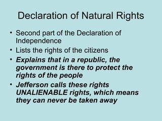 Declaration of independence | PPT