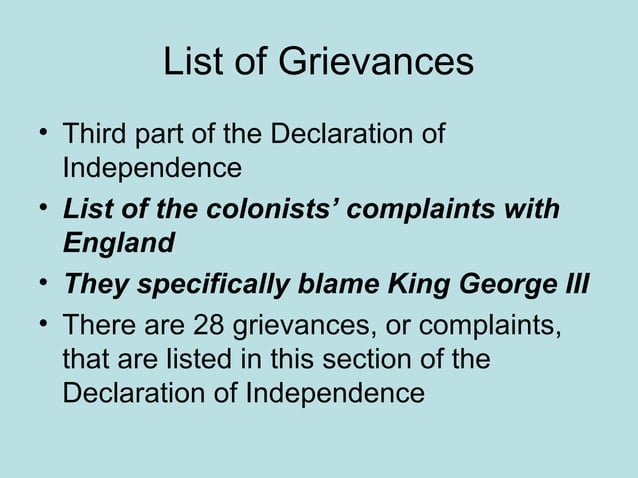 Declaration of independence | PPT