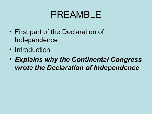 Declaration of independence | PPT