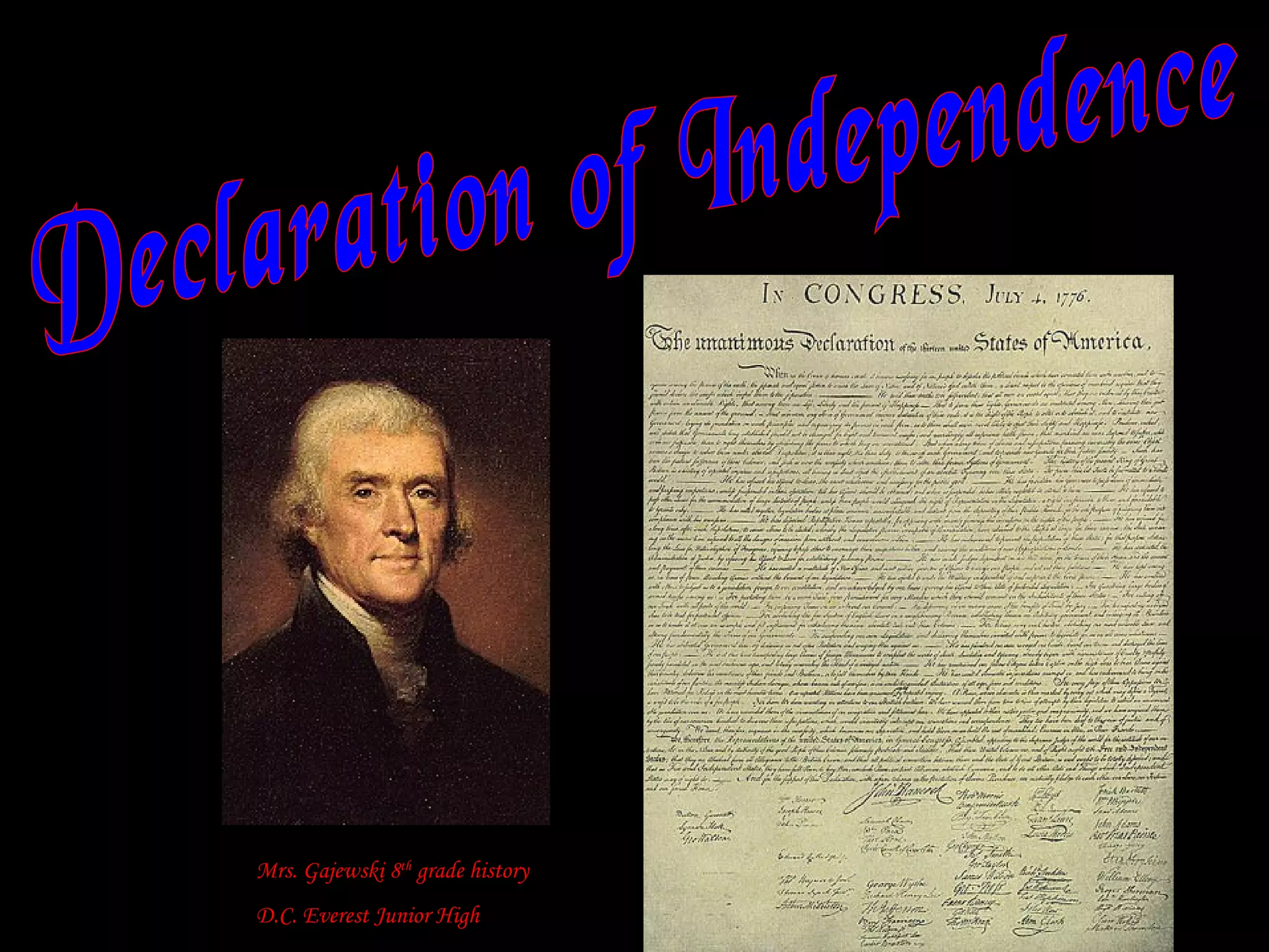 Declaration of Independence 2014 | PPT