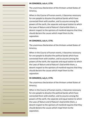 Declaration of independence analyze | PDF