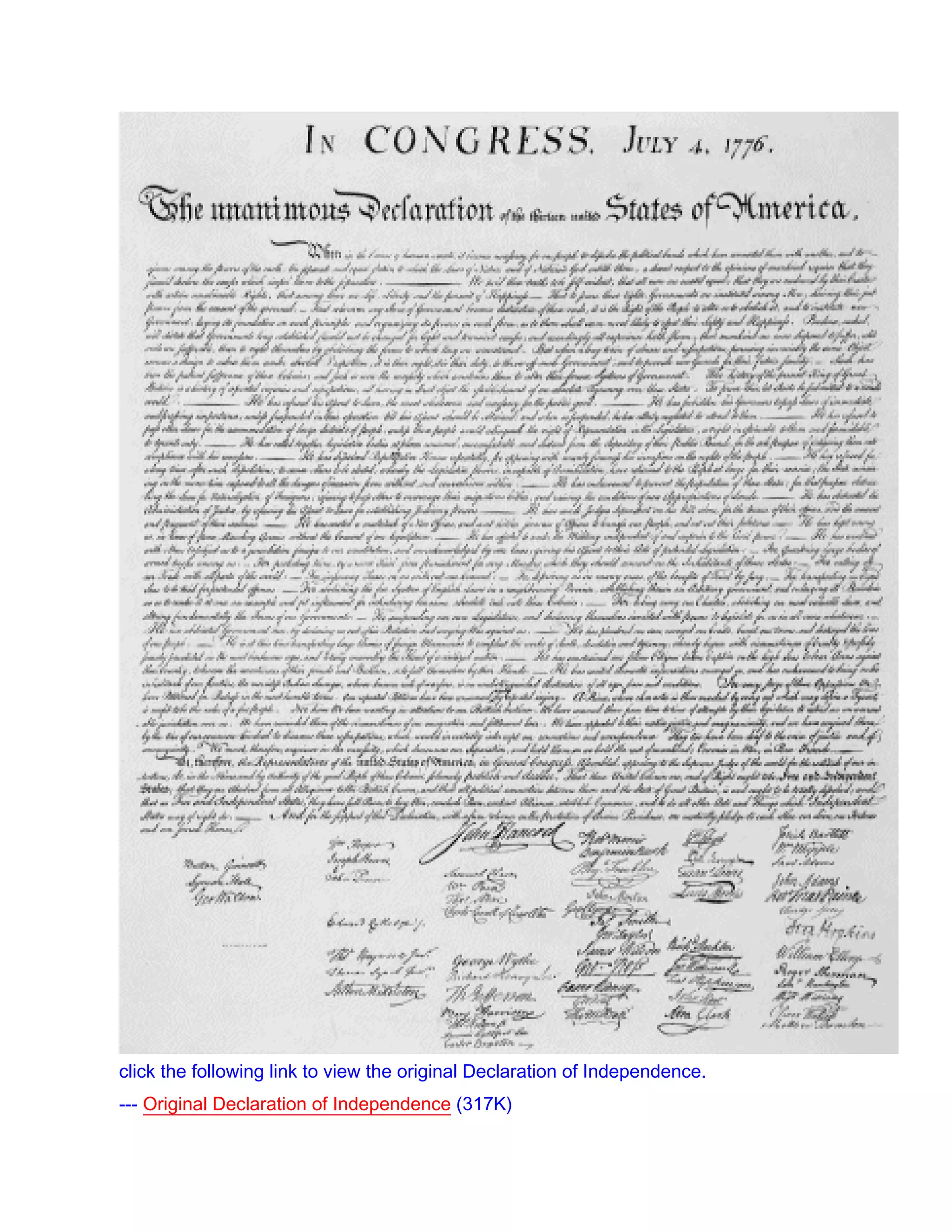 Declaration of independence text | PDF