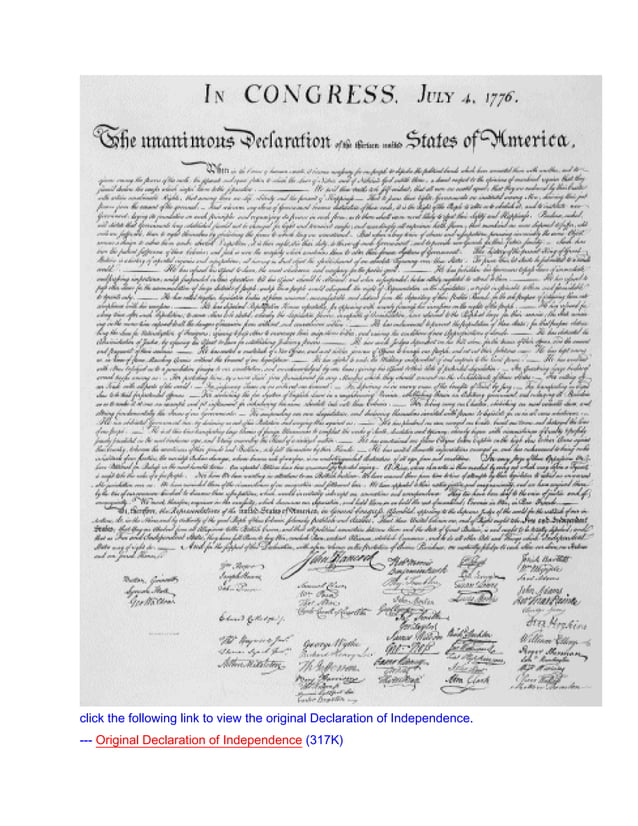 Declaration of independence text | PDF