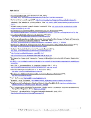 Destinations for All - Declaration of montreal english | PDF