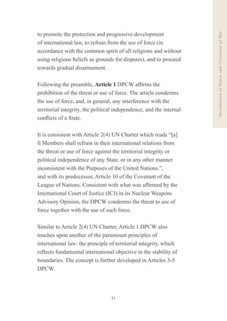 Declaration of peace and cessation of war booklet | PDF