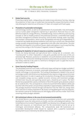 Declaration rio+20 environmental_laureates | PDF