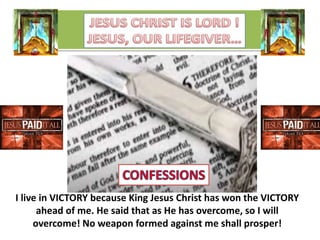 DECLARATIONS IN CHRIST JESUS | PPTX