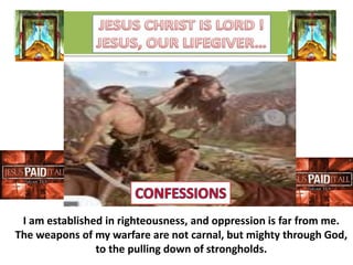 DECLARATIONS IN CHRIST JESUS | PPTX