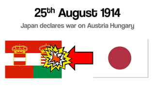 World War One - Declarations of War Timeline | PDF