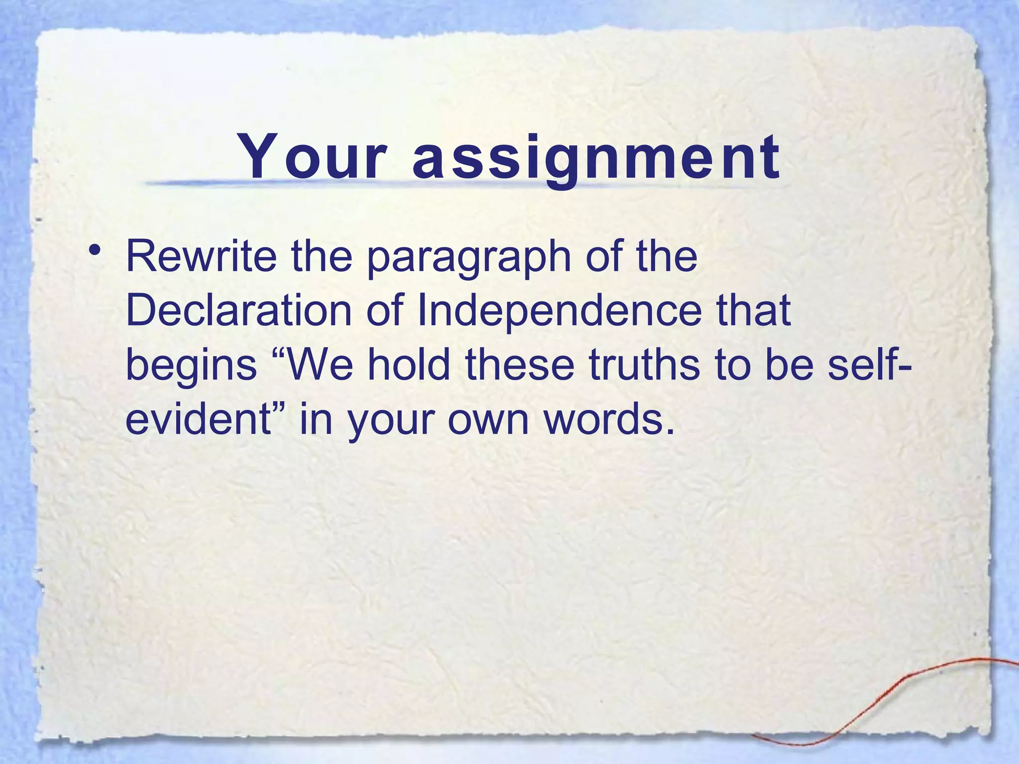 Declaration of Independence | PPT