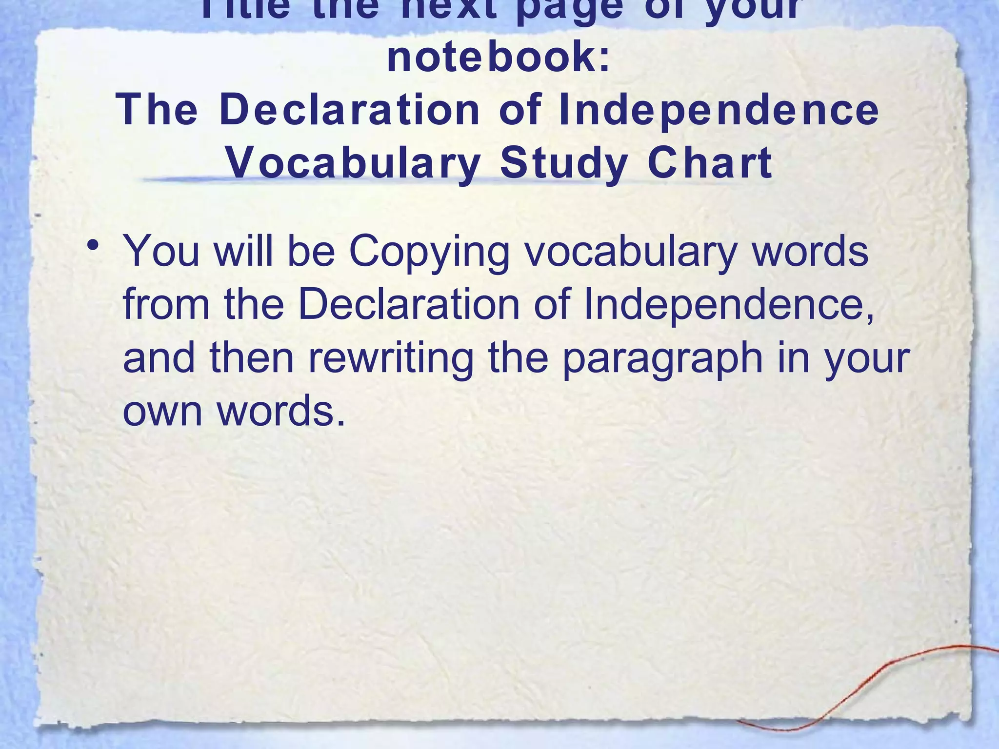 Declaration of Independence | PPT