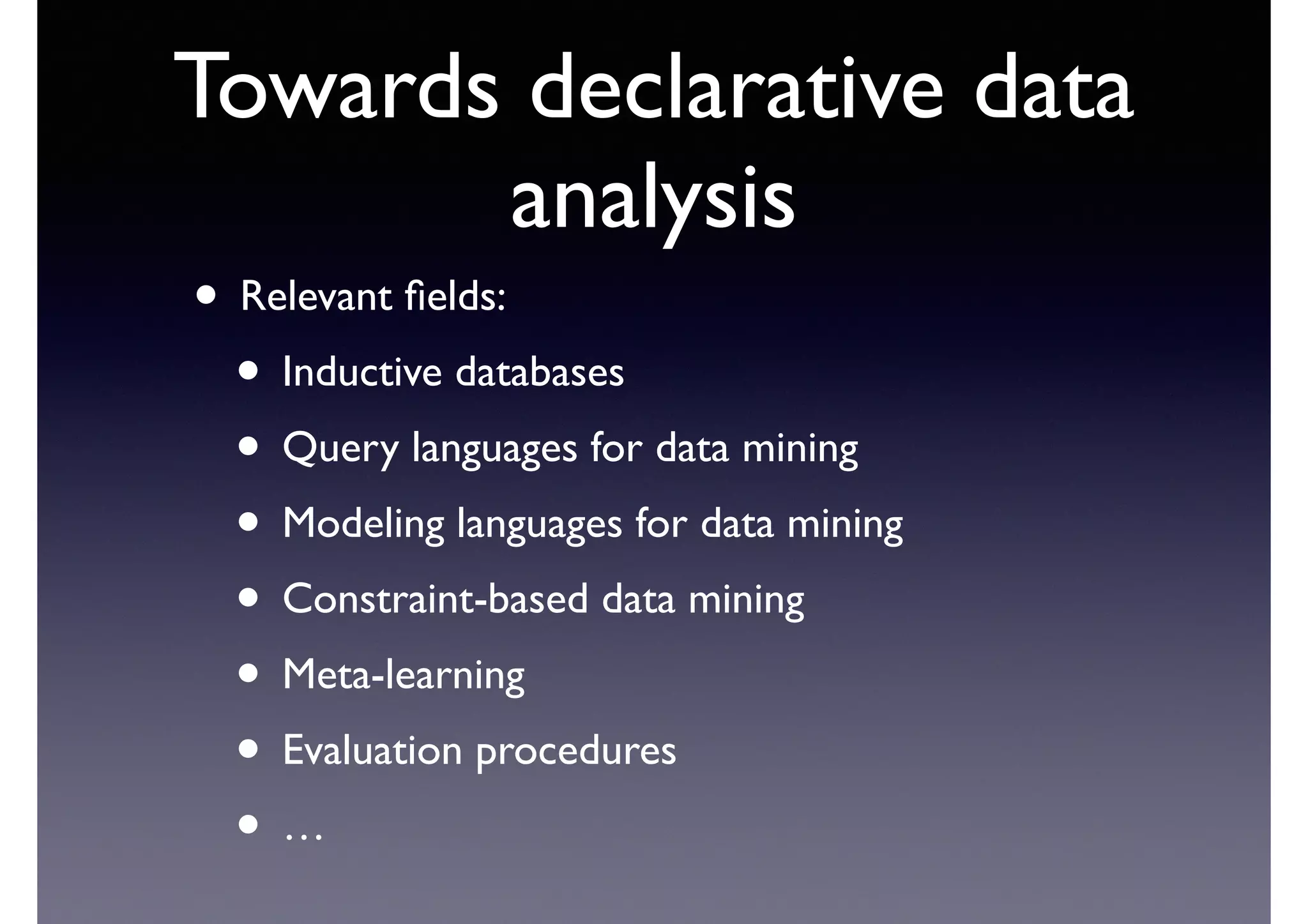 Declarative data analysis | PPT