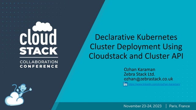 Declarative Kubernetes Cluster Deployment with Cloudstack and Cluster ...