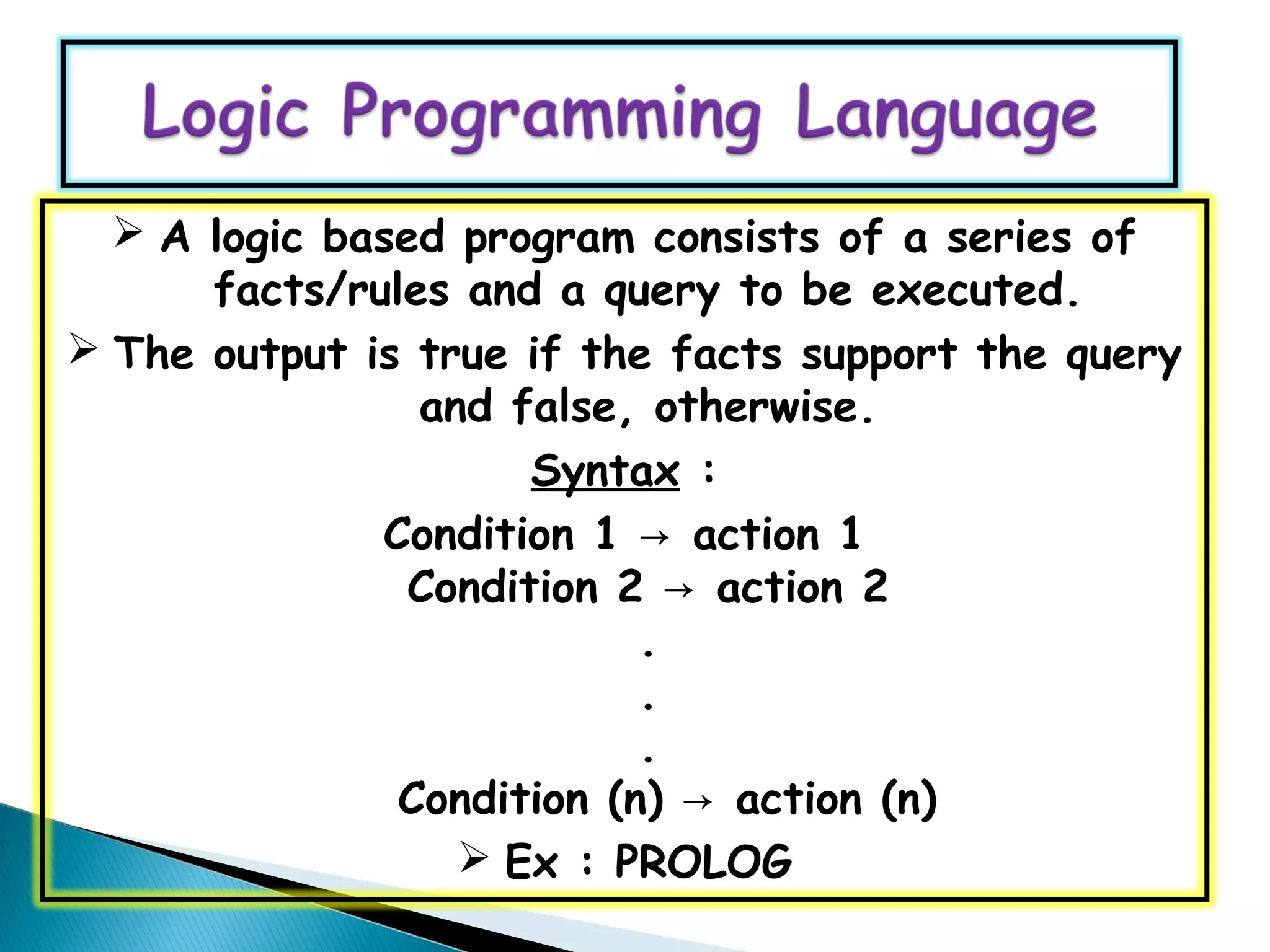 Declarative programming language | PPT Declarative programming language | PPT