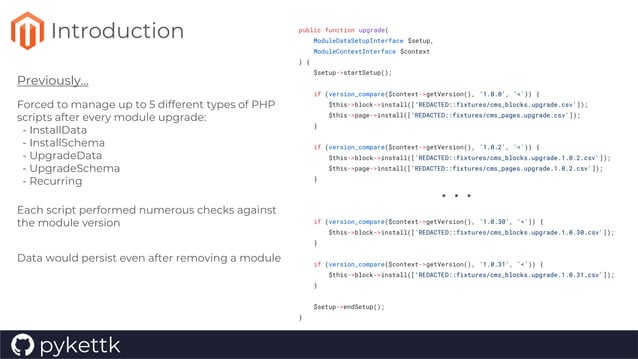 Magento 2 | Declarative schema | PPT