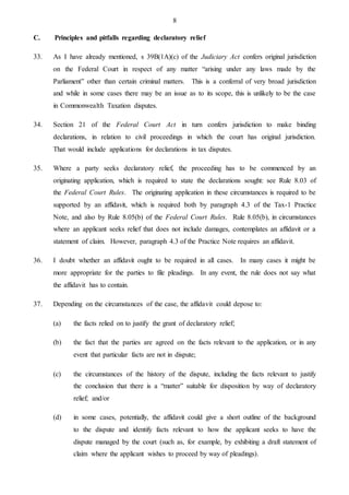 Declaratory Relief in Tax Litigation Seminar 200917 | PDF