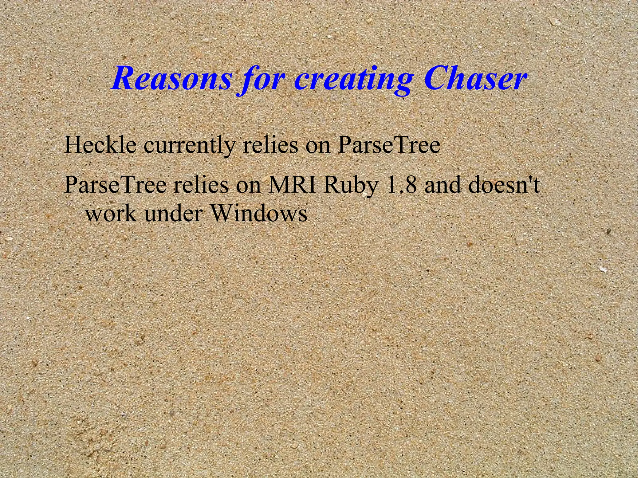 Declare War On Everything With Chaser | PPT