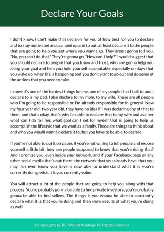 Goal Setting 5: Declare your goals | PDF