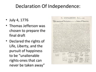 Declaring Independence and Articles of Confederation | PPT