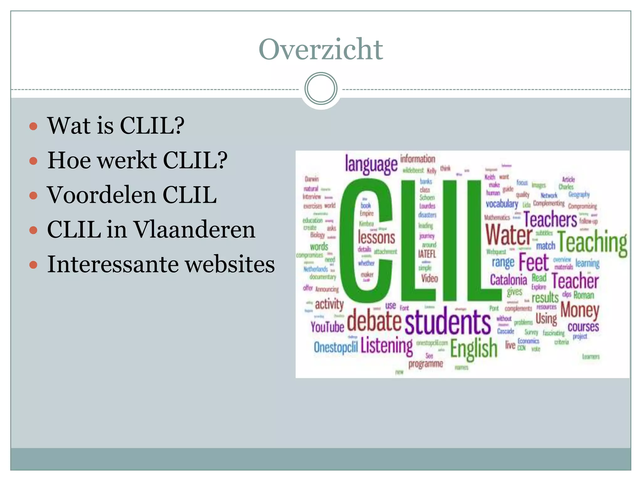 Content Language Integrated Learning (CLIL) | PPTX