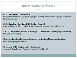 Content Language Integrated Learning (CLIL) | PPTX