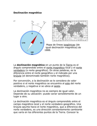 Declinación magnética | DOCX