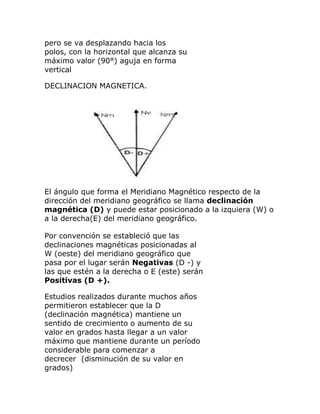 Declinación magnética | DOCX