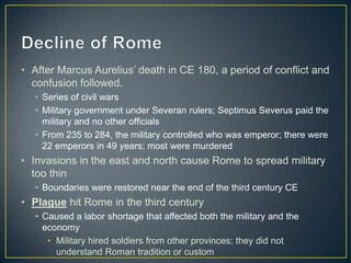 Decline and fall of rome | PPT