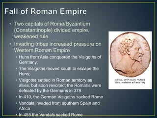 Decline and fall of rome | PPTX