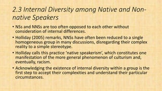 Decline and fall of the native speaker | PPT