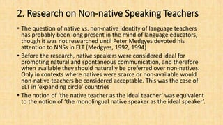 Decline and fall of the native speaker | PPT