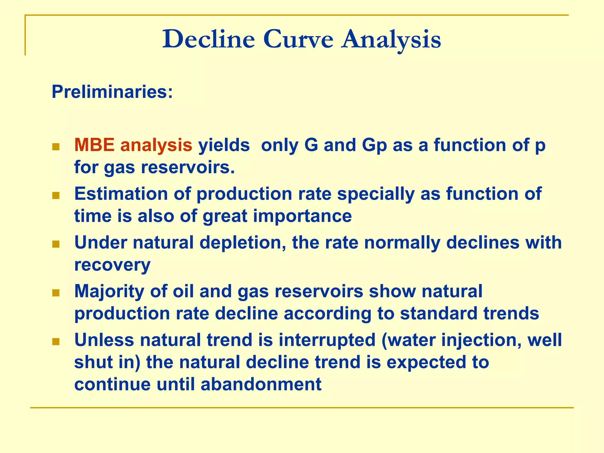 Decline Curve Analysis Ppt Pdf