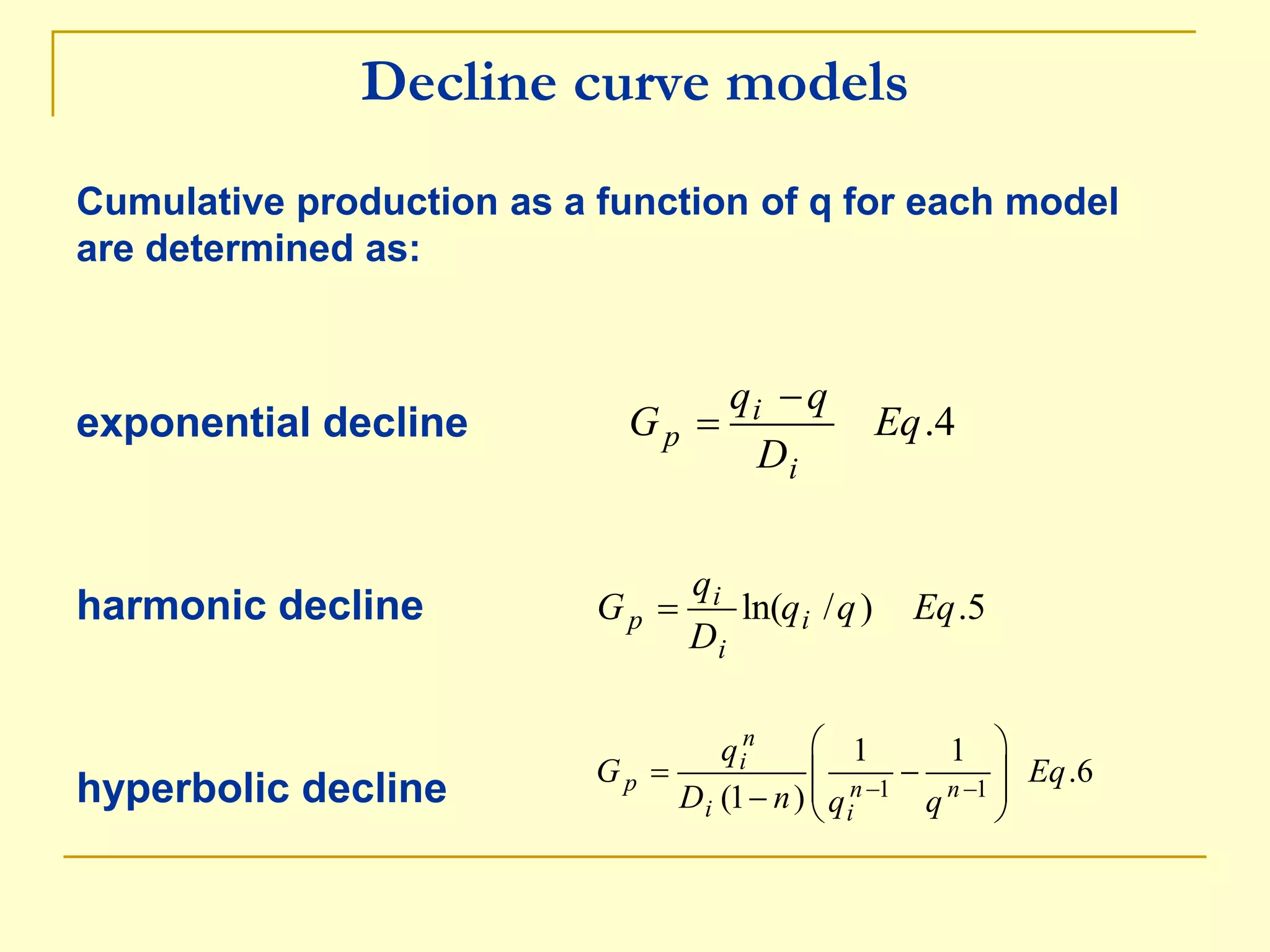 Decline Curve Analysis Ppt Pdf