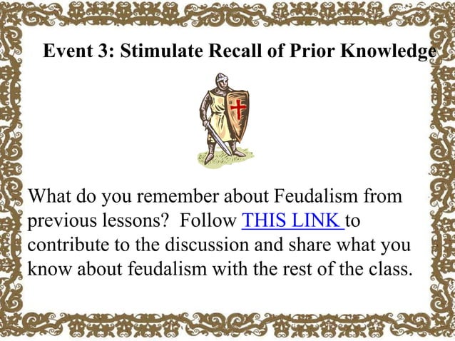 Decline of Feudalism Lesson (Gagne's 9 Events) | PPTX | Christianity ...