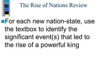 Decline of Feudalism _ Rise of Nation States PPT.ppt