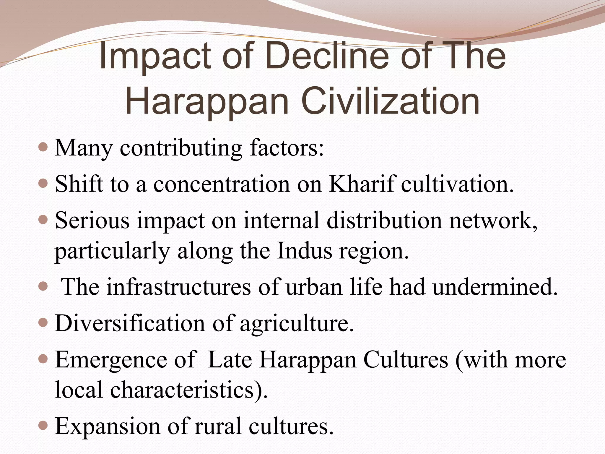 Decline of harappan civilization | PPTX