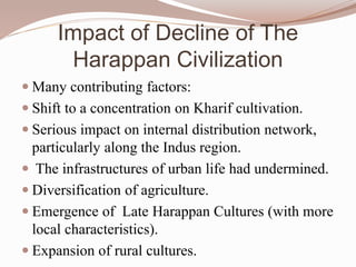 Decline of harappan civilization | PPTX