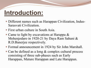 Decline of harappan civilization | PPTX