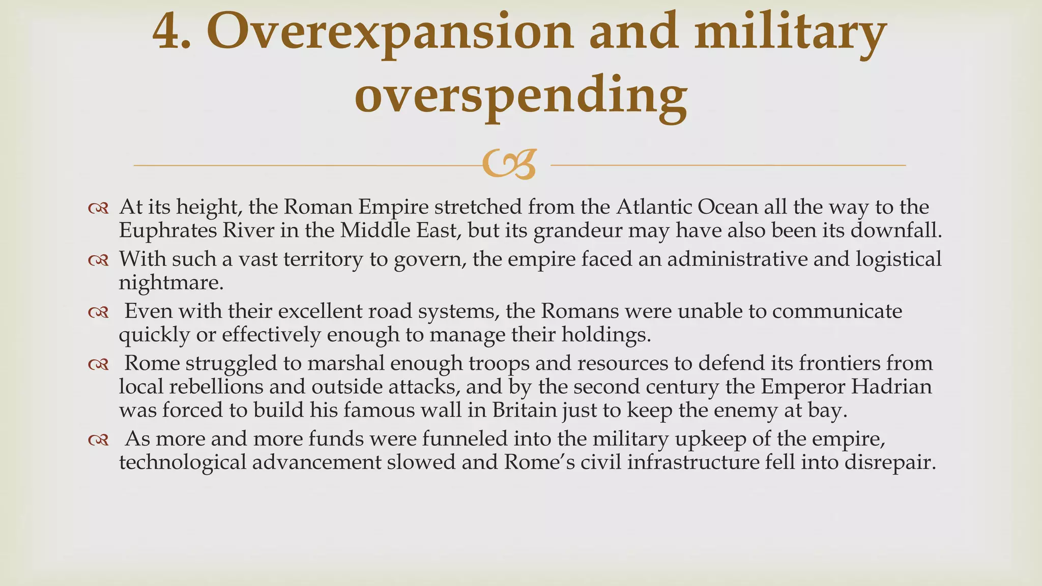 Decline of roman empire | PPTX