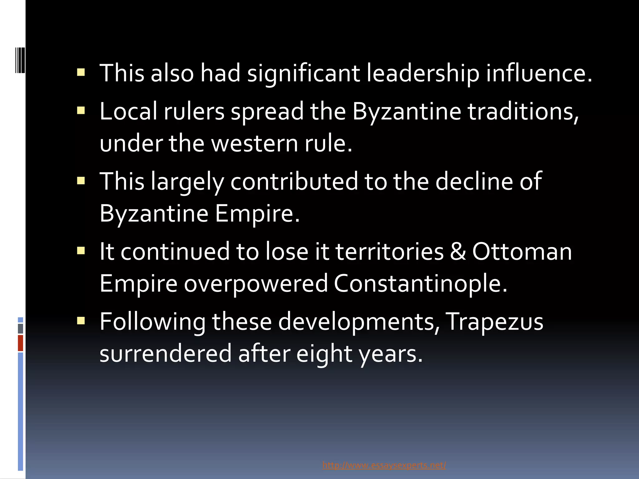 Decline of the byzantine empire | PPTX